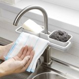 Pompotops Kitchen Rack Creative Sink Storage Rack Rag Rack Hanging ...