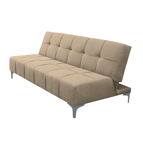 Sofa Cama Reclinable El Bazar Store New York Beige Futon 3 posiciones Sala Love Seat | Walmart ...