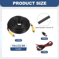 Backup Camera RCA Video Cable, 32.8FT/10M Copper Core Audio Video Cord ...