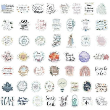 4 Pack Books Of The Bible Stickers Bible Emergency Numbers Sticker ...