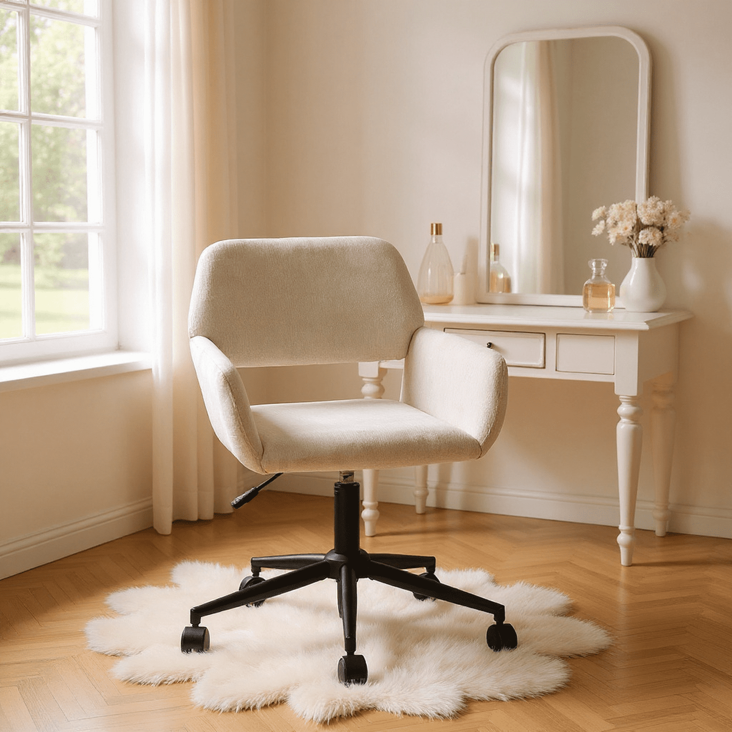 Click here for Homy Casa Adjustable Bedroom Vanity Chair  Easy-Cl... prices