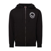 Harley-Davidson Men's Willie G Skull Logo Zip-Up Hoodie Sweatshirt ...