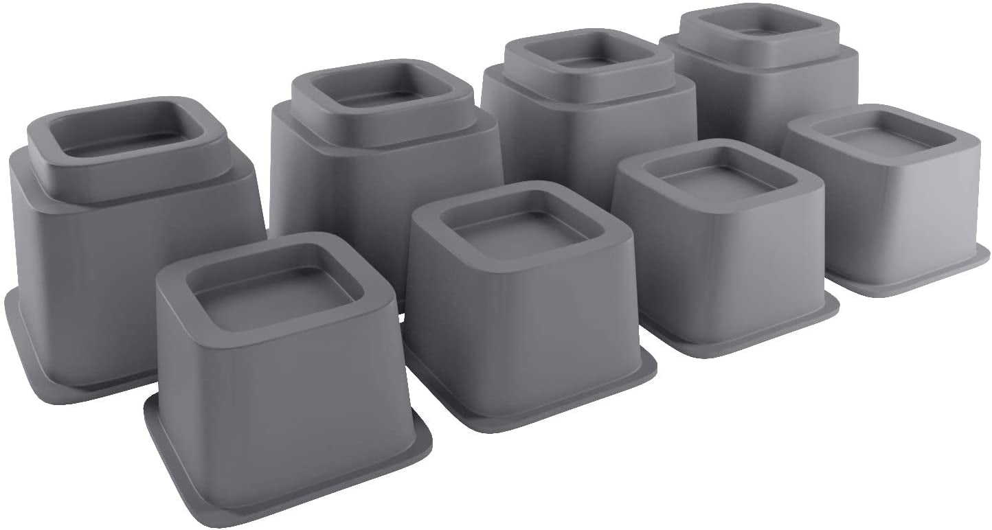 Buy Home Intuition Heavy Duty Adjustable Bed Risers Furniture Riser 3 ...