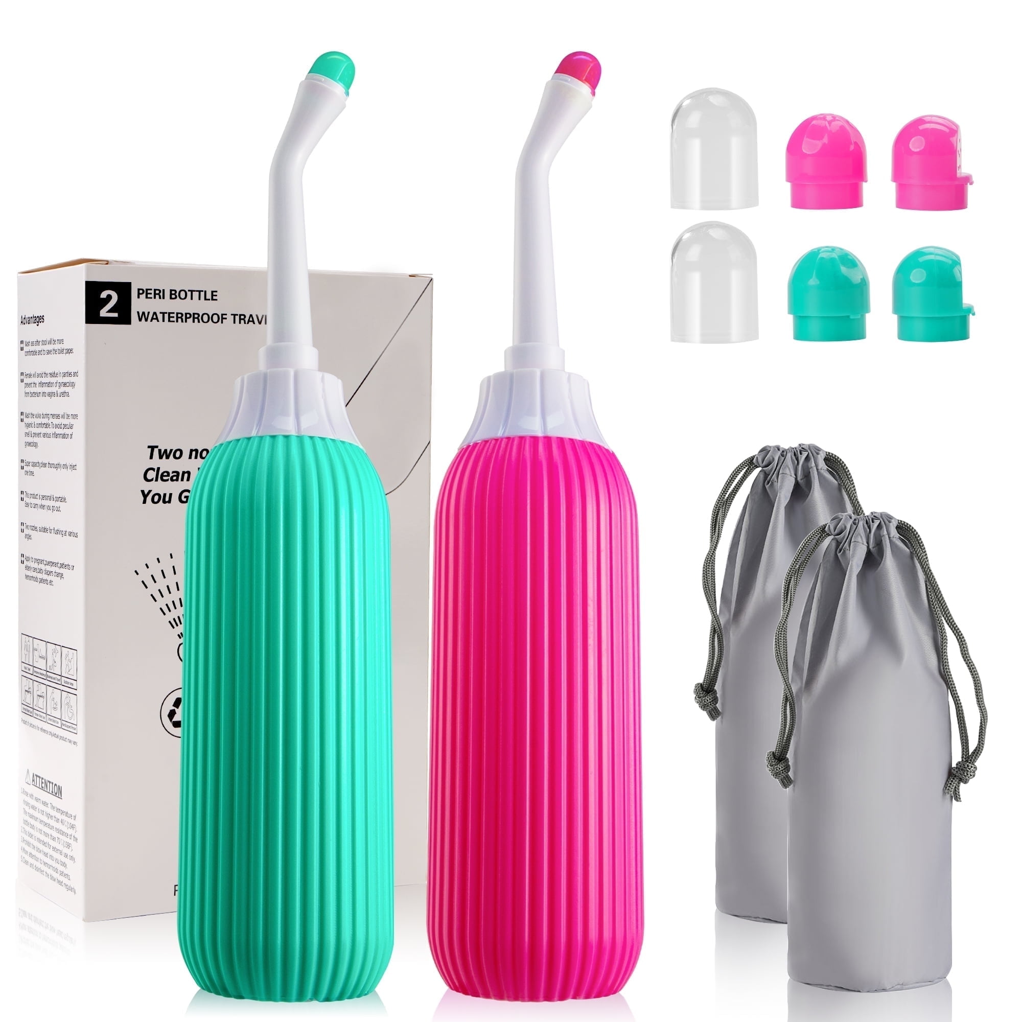 KEKOY 2 Pack Portable Bidet for Travel, Handheld Bidet Sprayer with ...