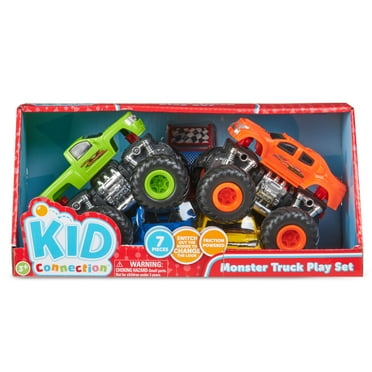 Kid Connection Friction Powered Utility Trucks Play Set, 4 Pieces ...