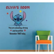 Lilo and Stitch Flowers Amazing Cartoon Decors Wall Sticker Art Design ...