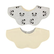 Soft Cotton Reversible Infant Bib with 360 Petal Shape for Messy Eating ...