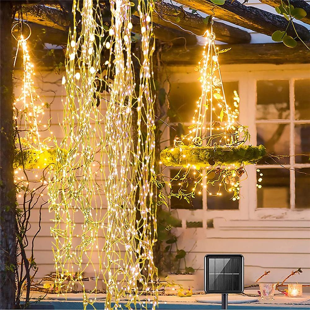 Honche LED Curtain Lights Indoor 300LEDs Waterfall Fairy String Lights ...