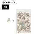 Picture Frame Hanging D Ring Single Np Nickel Plated With Screws Pack ...