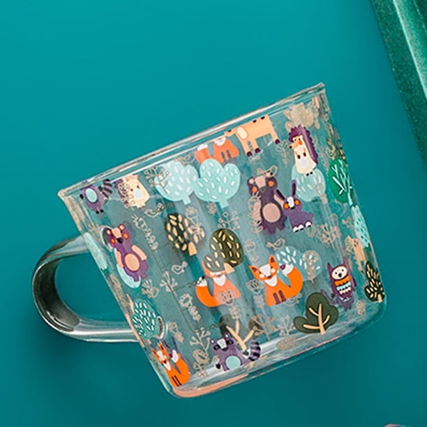 500ml Cartoons Scale Glass Mug,breakfast Mlik Cup, Heat Resistance ,c ...
