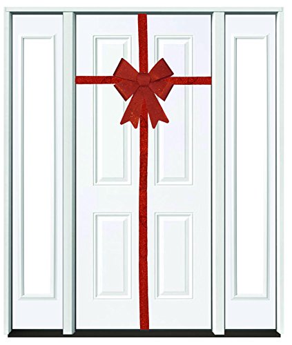 Bow with Ribbon Set Gift Wrap a Door Christmas, Holiday Decoration (Red ...