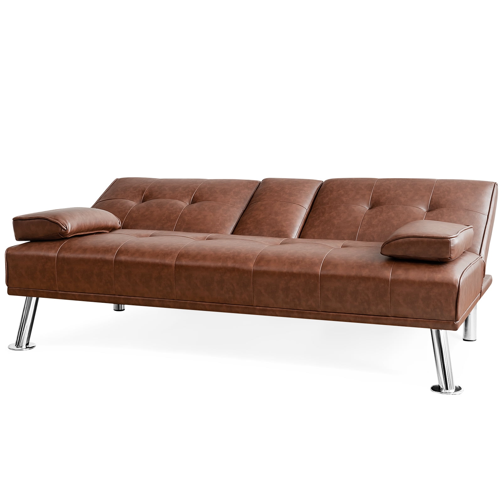 Click here for Giantex Modern Convertible Futon Sofa Bed  Faux Le... prices