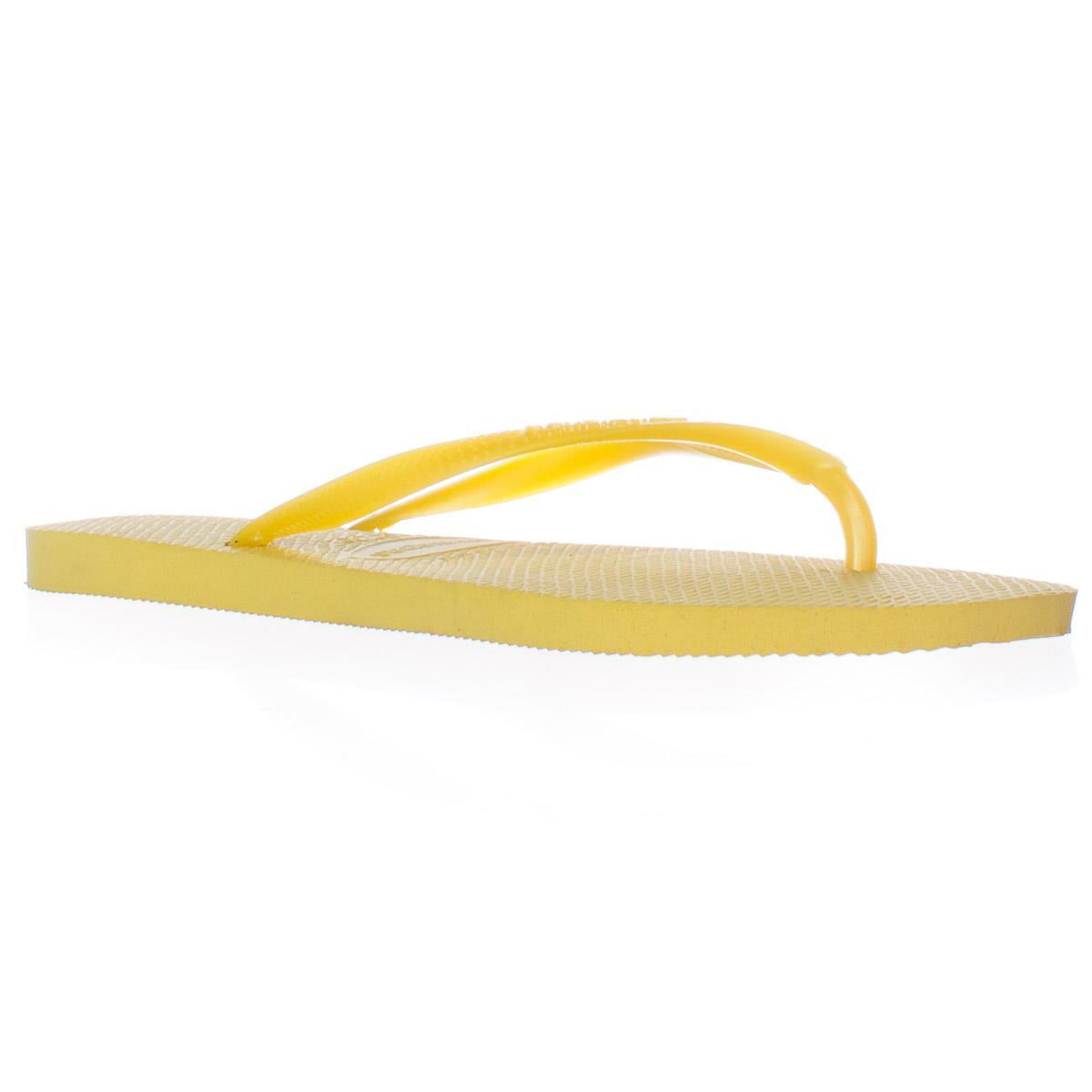 Womens Havaianas Slim Flip Flops - Yellow - Walmart.com