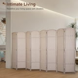 Dkelincs 8 Panel Room Dividers 5.6 FT Tall Portable Privacy Screen ...