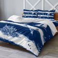 4 Piece Duvet Cover Set Cal king, Ocean Sailboat Coral Shark Whale Fish ...