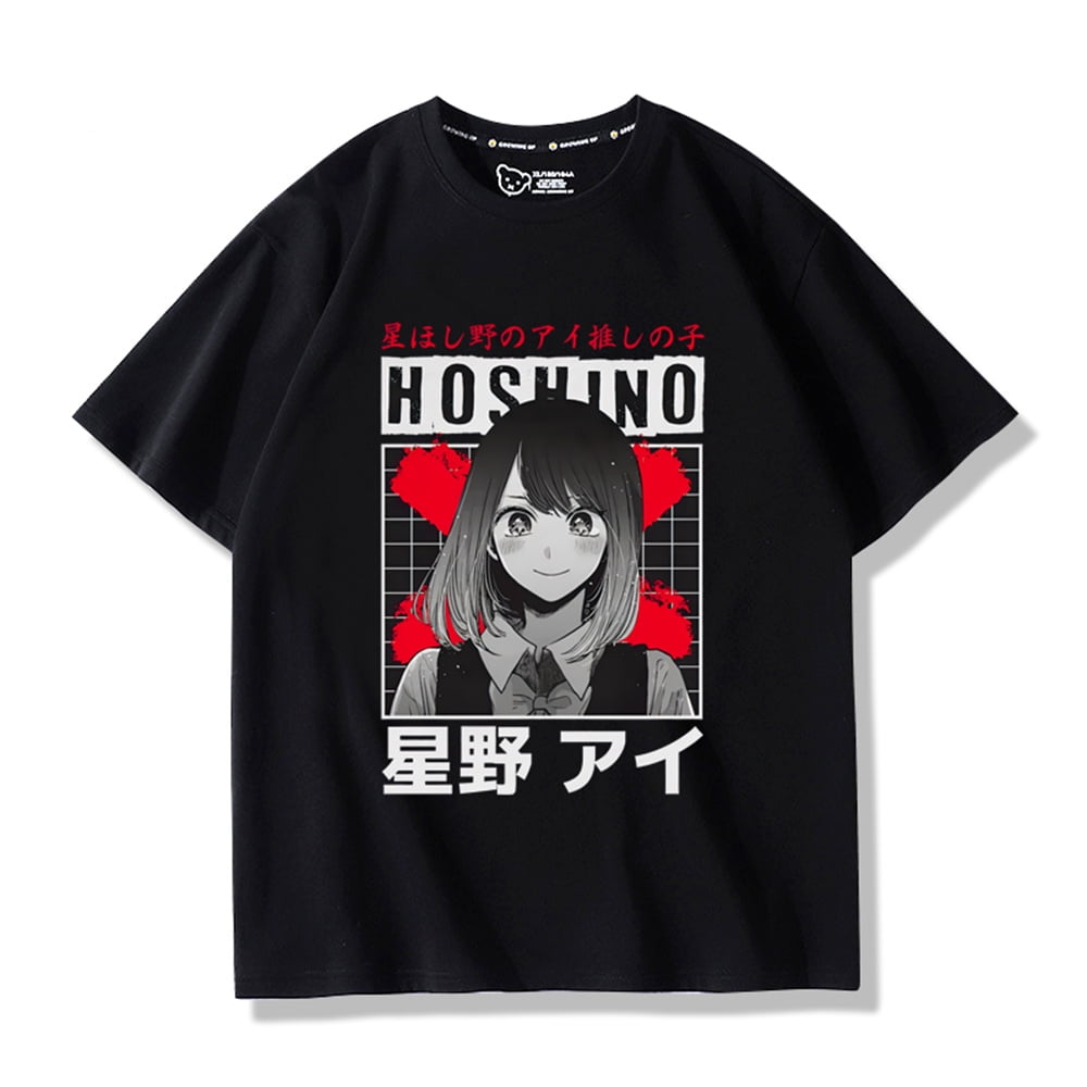Oshi No Ko Merch T Shirt Hoshino Ai Logo Short Sleeve Tee Shirt Unisex Anime