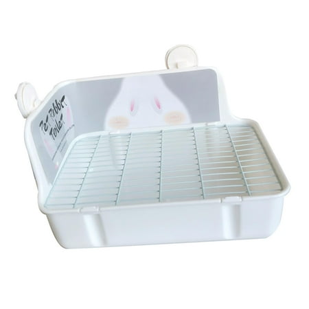 Rabbit Pet Toilet Cat Rabbits Bunny Small Animal Potty Trainer Gray ...