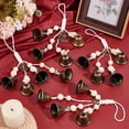 1 Set 4Pcs 4 Styles Iron Bell Pendant Decoration Alloy Star & Wood ...