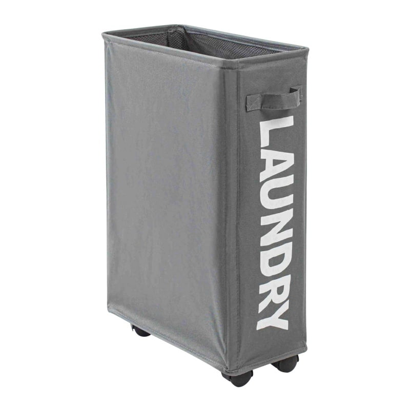 Aluminum Frame Laundry Basket, Narrow Thin Laundry Hamper, Dirty ...