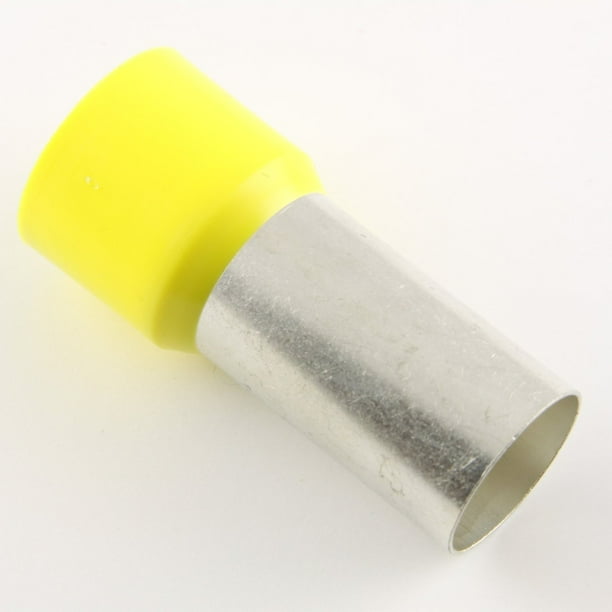 250 MCM Ga. Yellow Insulated Ferrules, 1.26" Pin Lg. - (pack of 5 ...