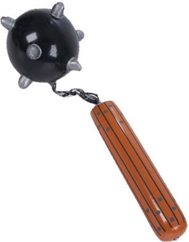 28" Inflatable Mace Costume Prop Weapon Giant Toy Inflate Ball Chain ...