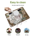 Animal Patchwork Soft Diatomaceous Earth Mat, Forest Farmhouse Bear ...