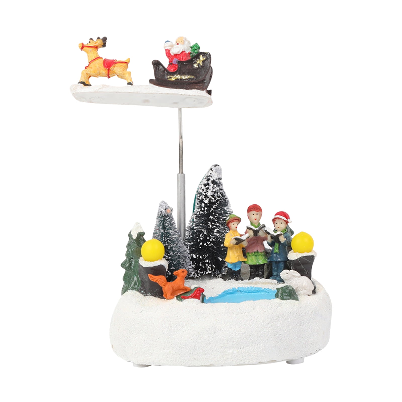Animated Lighted Musical Snow Village Perfect Addition to Your Santa ...
