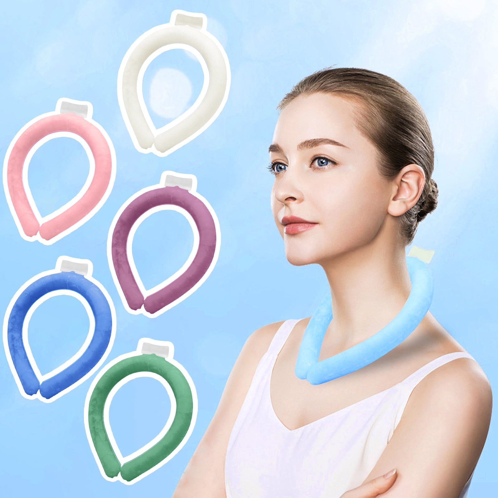 Honrane Portable Ice Ring Neck Cooler: Summer Neck Cooling Tube ...