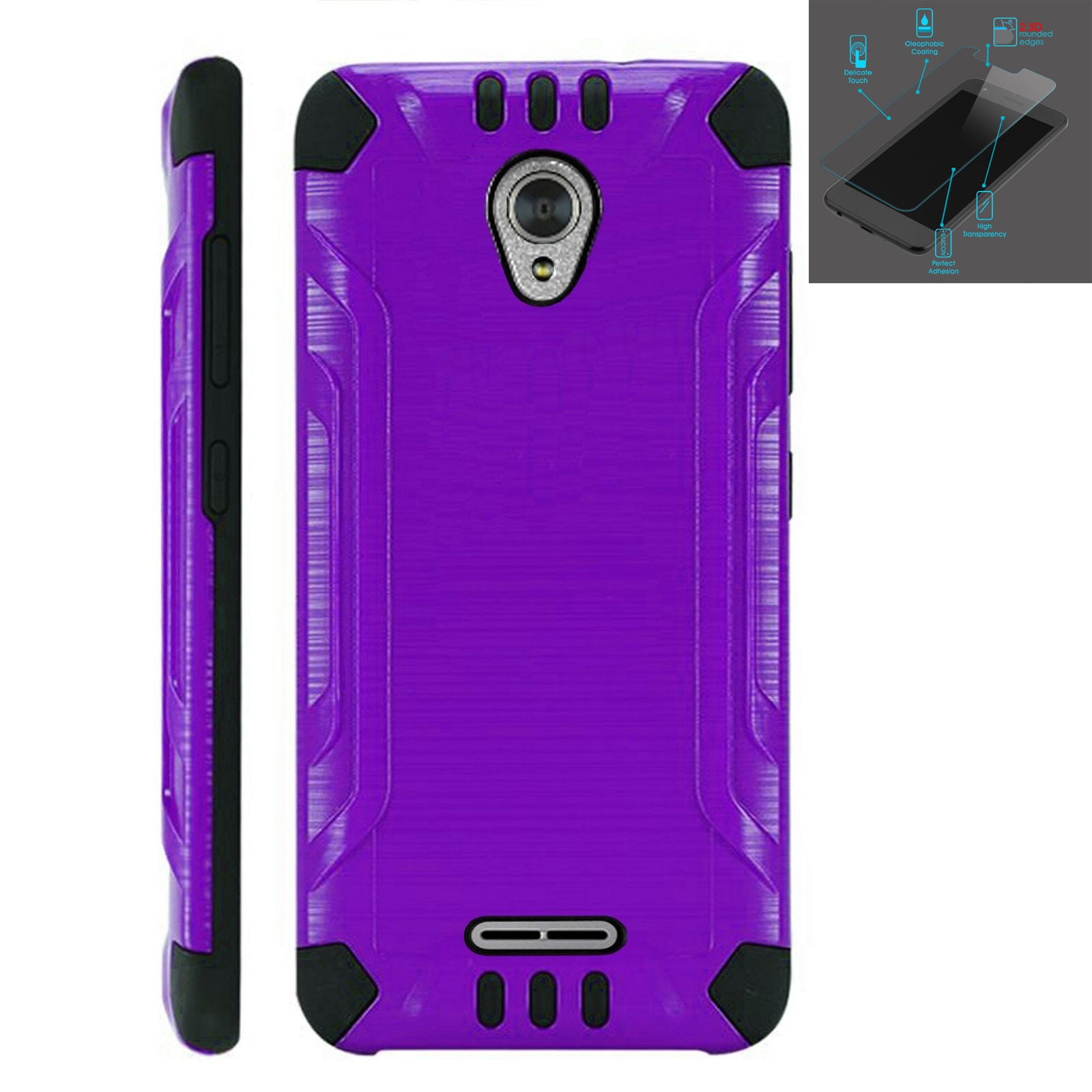 WORLD ACC Combat Brushed Texture Compatible with Cricket Icon | AT&T ...