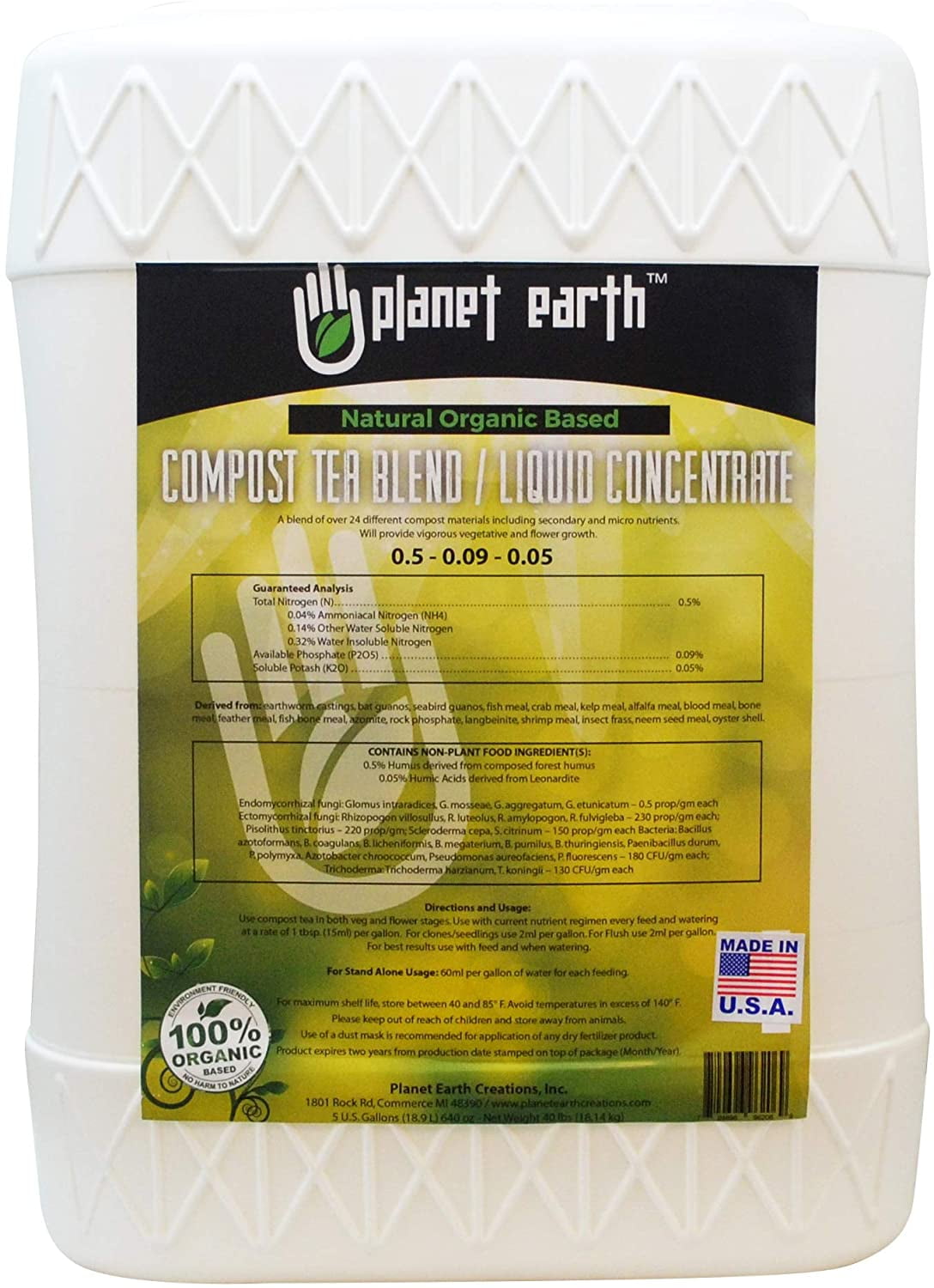 5 Gallon Liquid Concentrate Compost Tea Blend by Nepal | Ubuy