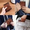 FALAN MULE Genuine Leather Minimalist Wallet for Men, RFID Blocking ...