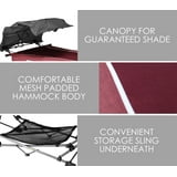 Zenithen Portable & Foldable Red Hammock with Retractable Canopy (# ...