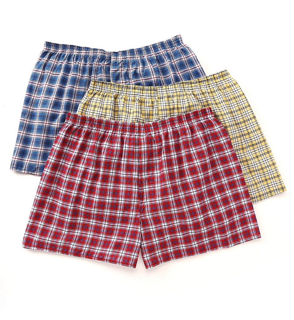 Fruit of the Loom - 590X Big Man Traditional Tartan Woven Boxers - 3 ...