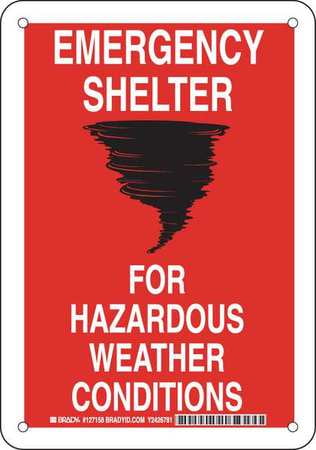 Safety Sign, Brady, 127158, 10"Hx7"W - Walmart.com