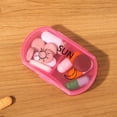 Portable Pill Box Weekly 7 Day Pill Organizer Day and Night Compartment ...