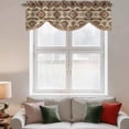 Brown Geometric Tie Up Valance Curtains Southwestern Motifs Tribal ...