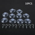 Leye Suction Cup Hooks, 1.57 Inches, Clear with Metal Hooks, Removable ...