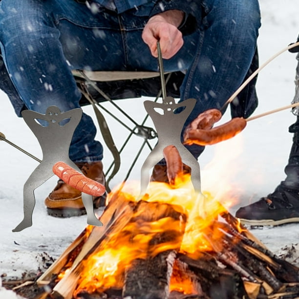 Innovative Hot Dog Roasting Stick Men-shaped Metal Corn Skewer - Walmart.ca