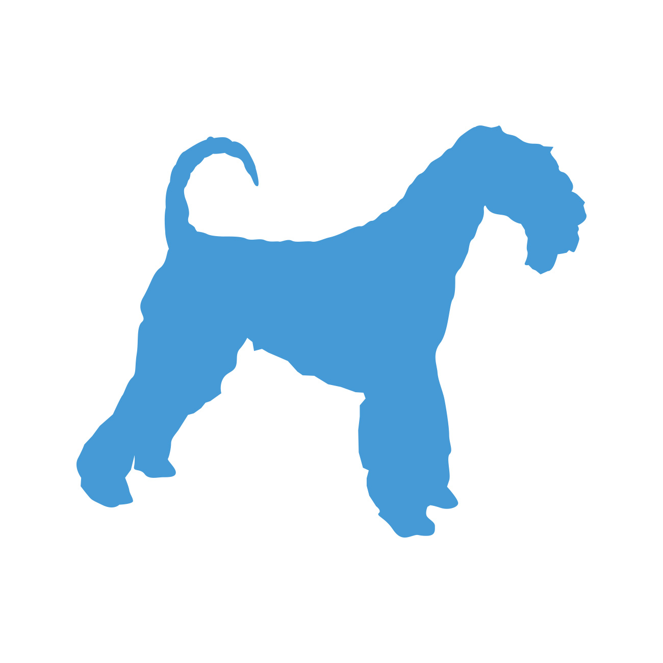 Airedale Sticker Decal Die Cut - Self Adhesive Vinyl - Weatherproof ...