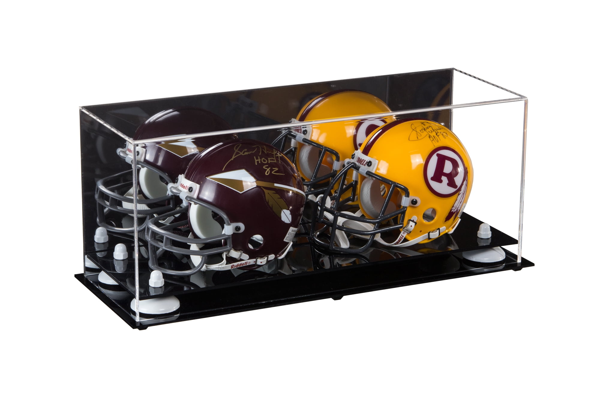 2 Mini Football Helmet Display Case (not full size) - - Clear Acrylic ...