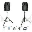 "Proreck Party 15"" 2000W PA Speaker System with Bluetooth, USB/SD, FM ...
