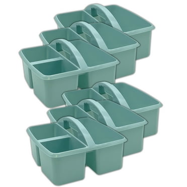 Teacher Created Resources Slate Blue Plastic Storage Caddy, Pack of 6 ...