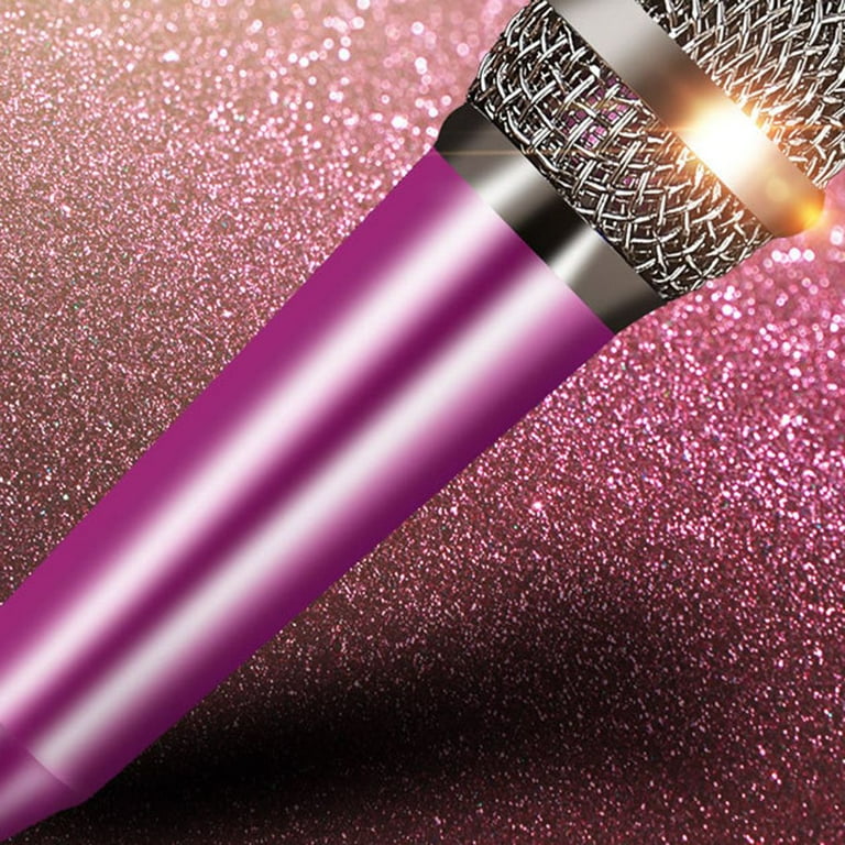 Purple Sparkly Microphone