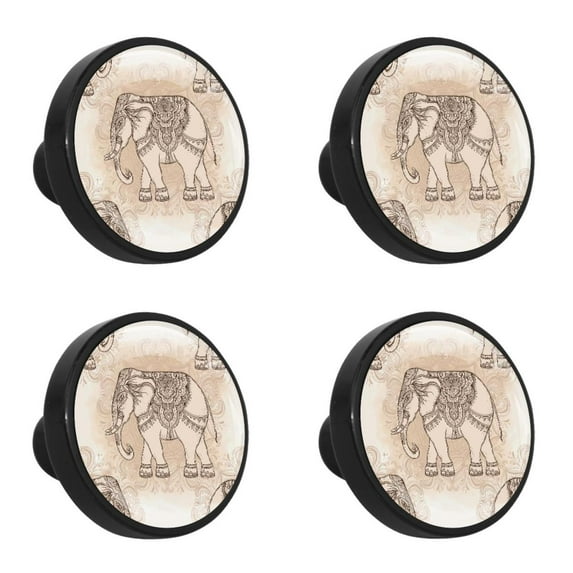 4 Pcs Elephant Knobs for Kitchen Cabinet Cupboard Dresser Bookcase ...