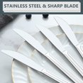 24-piece set of 9-inch table knife-table knife set, butter knife, food ...