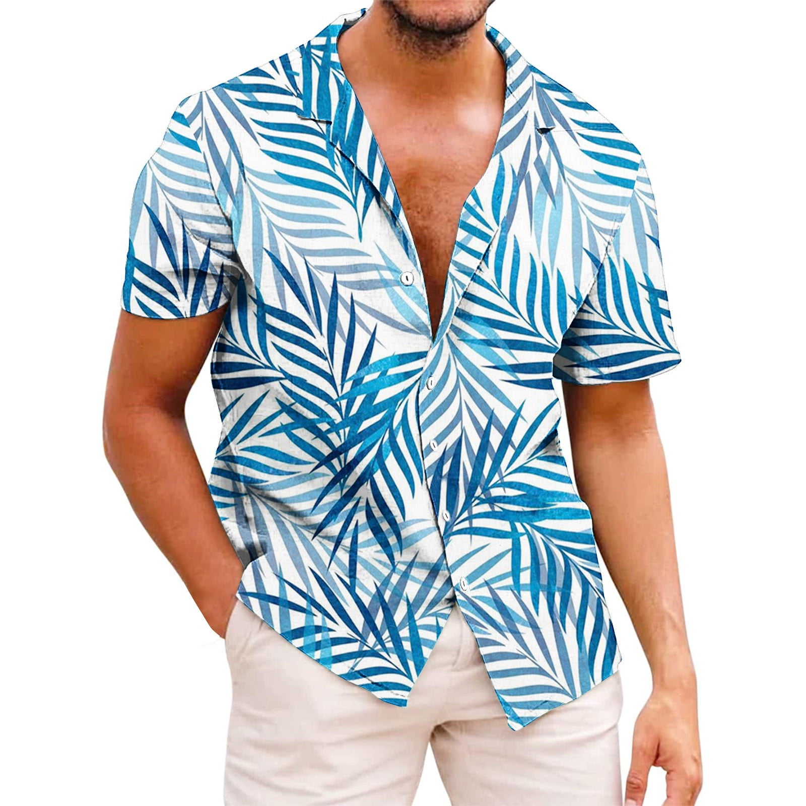 Click here for Lcziwo Floral Aloha Shirts For Men mens Casual Haw... prices