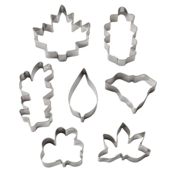 Buy Leaf Cutters Assorted Shapes & Sizes, 7 Piece Set Cutters/Molds ...