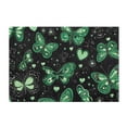 BZSMCE Green Butterfly Heart Pattern Pattern 2-Piece Non-Slip Absorbent ...