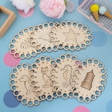 Cheers.US Wooden Thread Keeper, Wood Chips Handmade 18 Holes Wood ...
