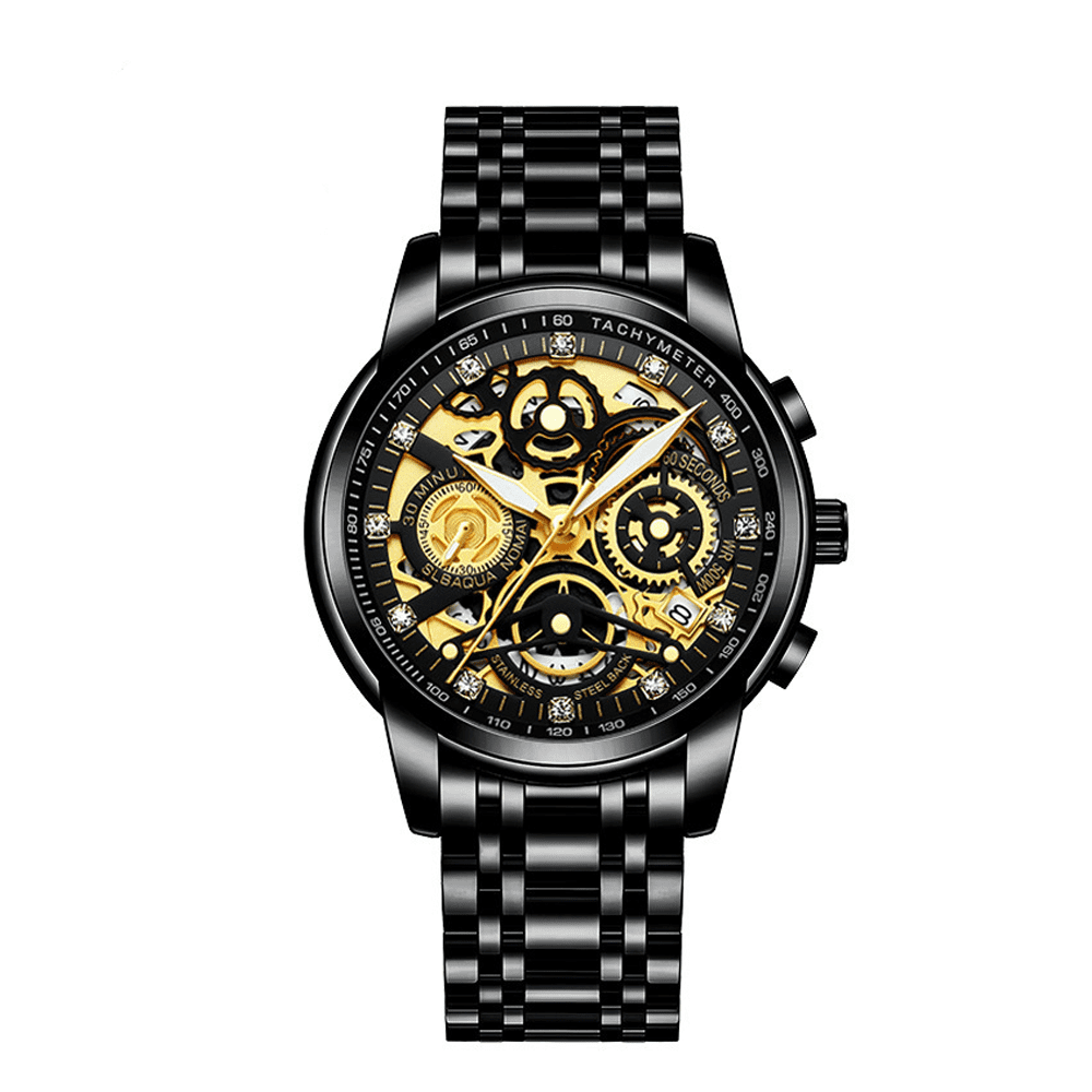 Click here for Chockeie Quartz Watch Mens Skeleton Luminous Water... prices